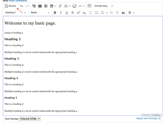 Adding Links and Buttons | Drupal Training Manual | Kent State University